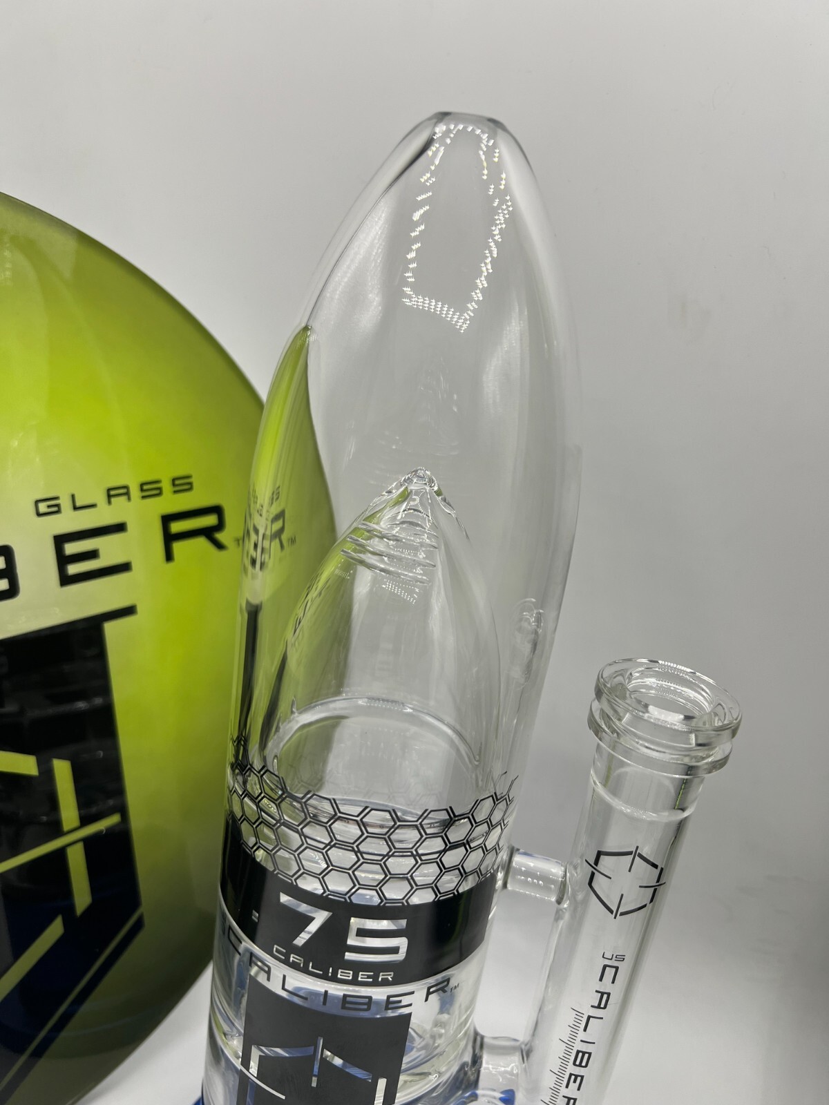 NEW BLUE Glass Water Pipe Hookah Bong USA Made 13" .75 Caliber Twin ...