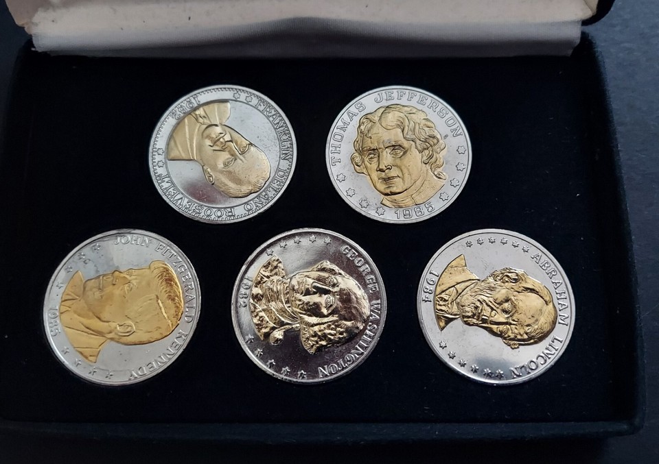 Great American Presidents Coins National Historic Mint Silver & Gold ...