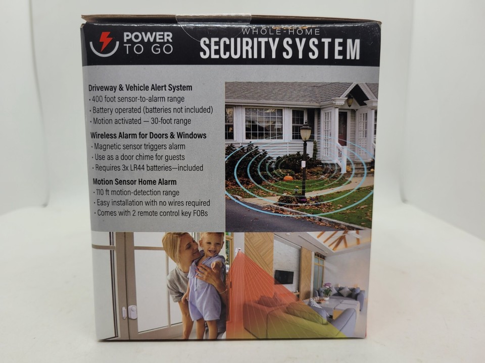 Security System Whole Home Protection by Action Products Power to Go 15 ...