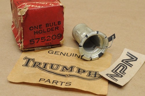 VTG TRIUMPH TR5 TR6 6T T20 T90 T100 T110 T120 Light Bulb Holder Socket ...