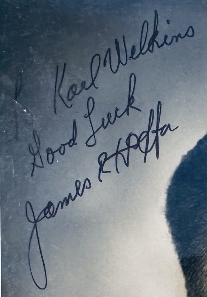 Jimmy Hoffa Signed Autographed 8x10 Photo JSA Letter Teamsters Mafia ...