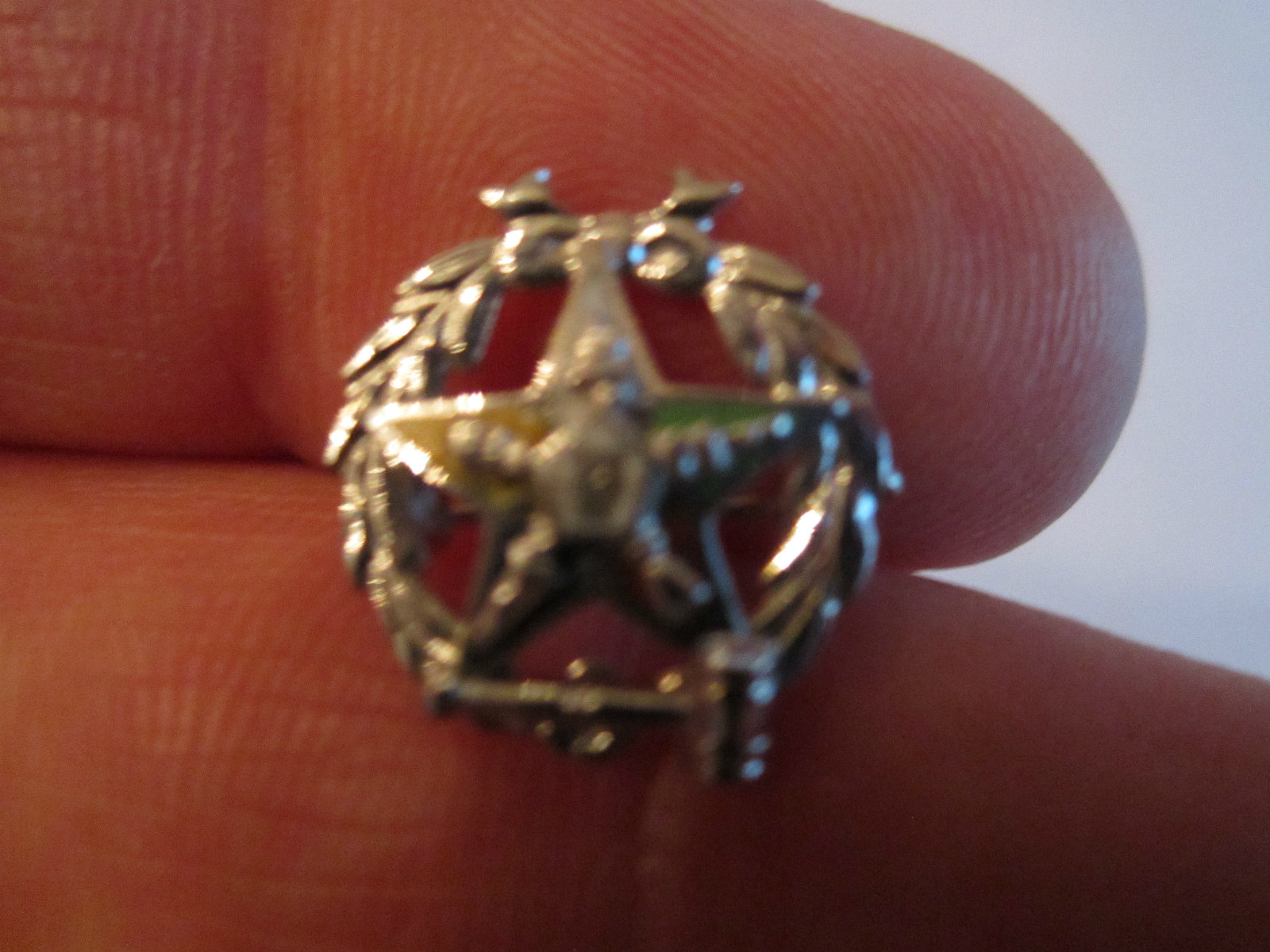 10K TOP EASTERN STAR MASONIC LAPEL PIN - 5/8" LONG - TUB BBA-2 | eBay