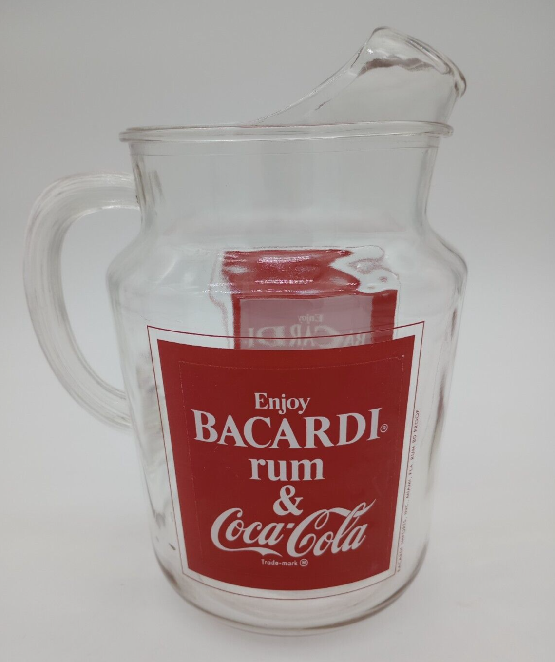 Vintage Bacardi Rum & Coca-Cola 2 Qt Pitcher | eBay