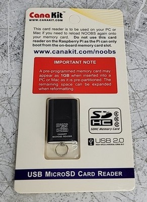 NEW SEALED BOX CANAKIT USB MicroSD Card Reader | eBay