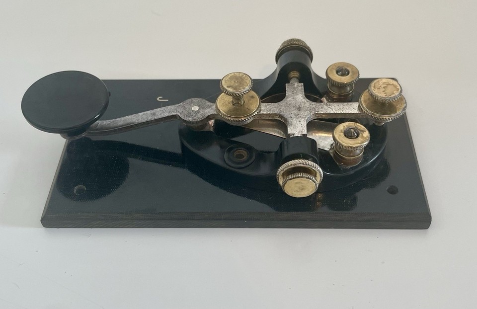 J-47 Military Morse Code Straight Telegraph Key Vintage | eBay