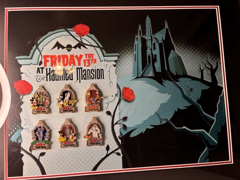 DISNEY Haunted Mansion Friday 13th Limited Edition 200 Pin Set New | eBay