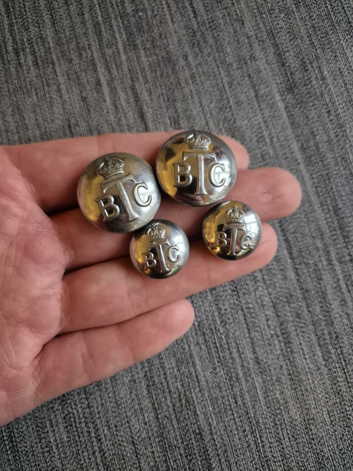 4X British Transport Commission Police Buttons Gaunt | eBay UK