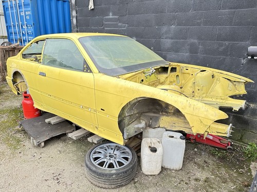 BMW E36 M3 Evo Dakar Yellow Cat D Light Damage Shell | eBay UK