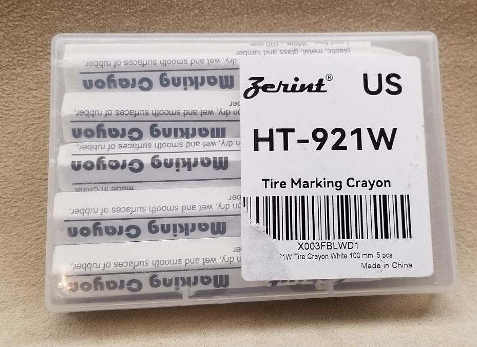 Zerint White Tire Marking Crayons, Box of 5 | eBay