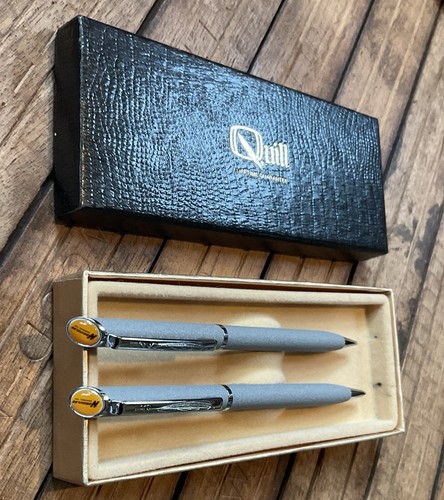 Vtg Hercules Motor Engine Co - Advertising Quill Pen & Pencil Set w ...
