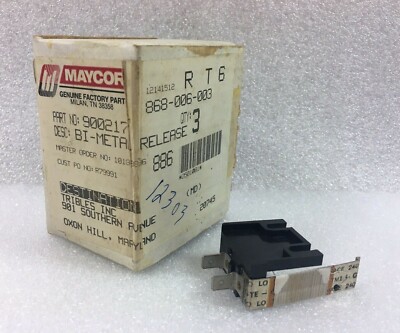 900217 New Genuine OEM Maycor Dishwasher Bi-Metal Release | eBay