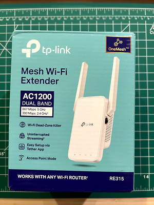 TP-LINK RE315 AC1200 Extender Dual Band 5GHz 2.4GHz 840030701498| eBay