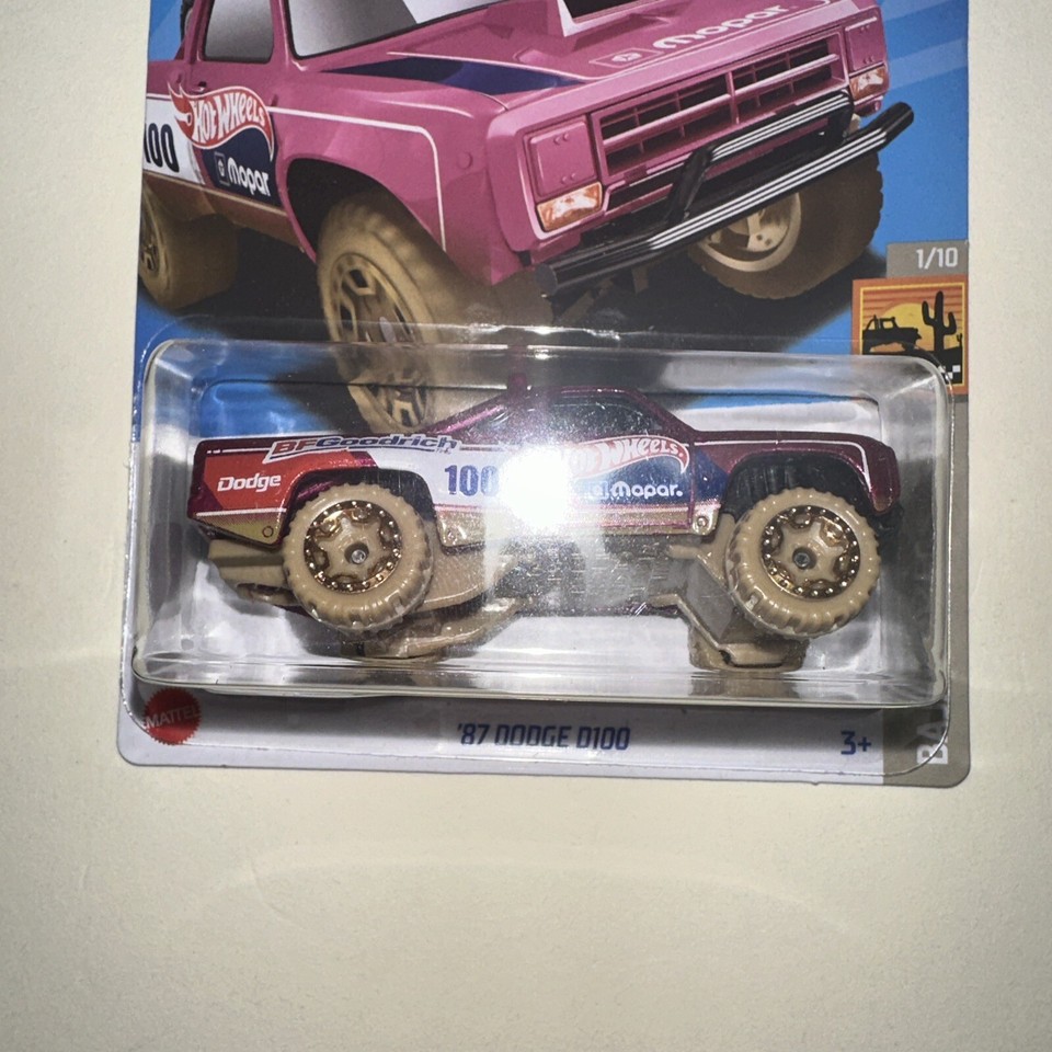 2023 Hot Wheels 181/250 Pink '87 Dodge D100" 1/10 Baja Blazers (HW1) | eBay