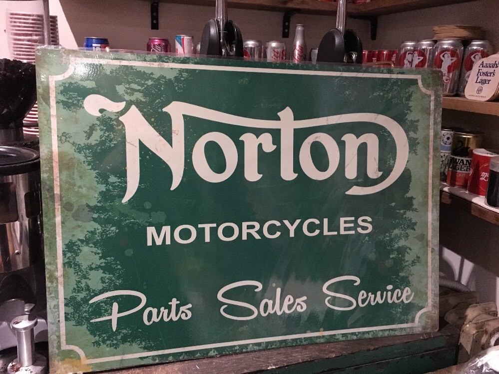 Norton Motorcycles Parts Sales Large Sign Reproduction | eBay Australia