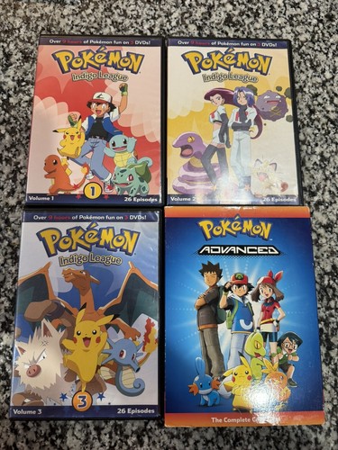 Pokemon Advance Adventure And Indigo League DVD Sets Please Read | eBay