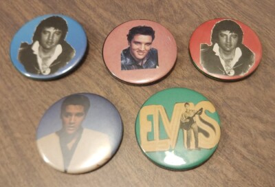Elvis Presley Pins 5 Pack King Of Rock And Roll | eBay