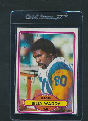 1980 Topps #342 Billy Waddy Rams Signed Auto *A8509 | eBay