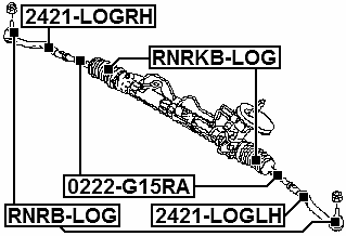 Steering Gear Boot Febest RNRKB-LOG Oem 6001547607 | eBay