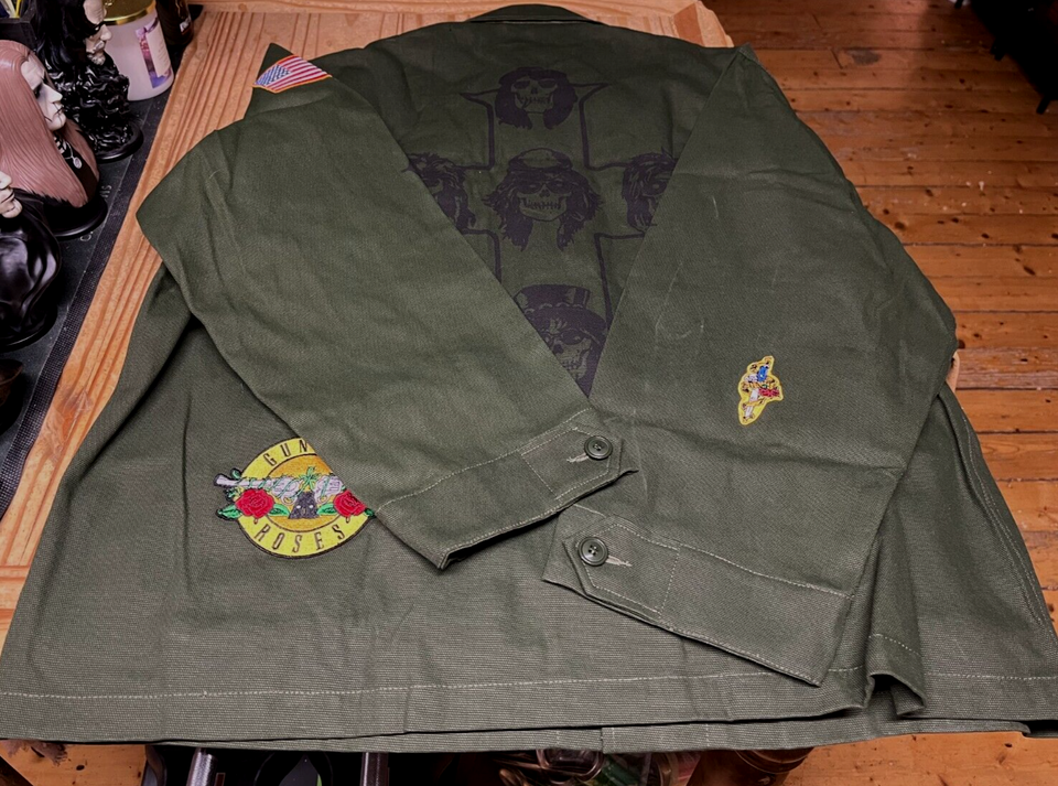 Guns N' Roses Miltary Army Jacket SLASH! DUFF MCKAGEN! | eBay