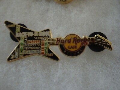 Hard Rock Cafe Pin Vienna Back to School Guitar | eBay