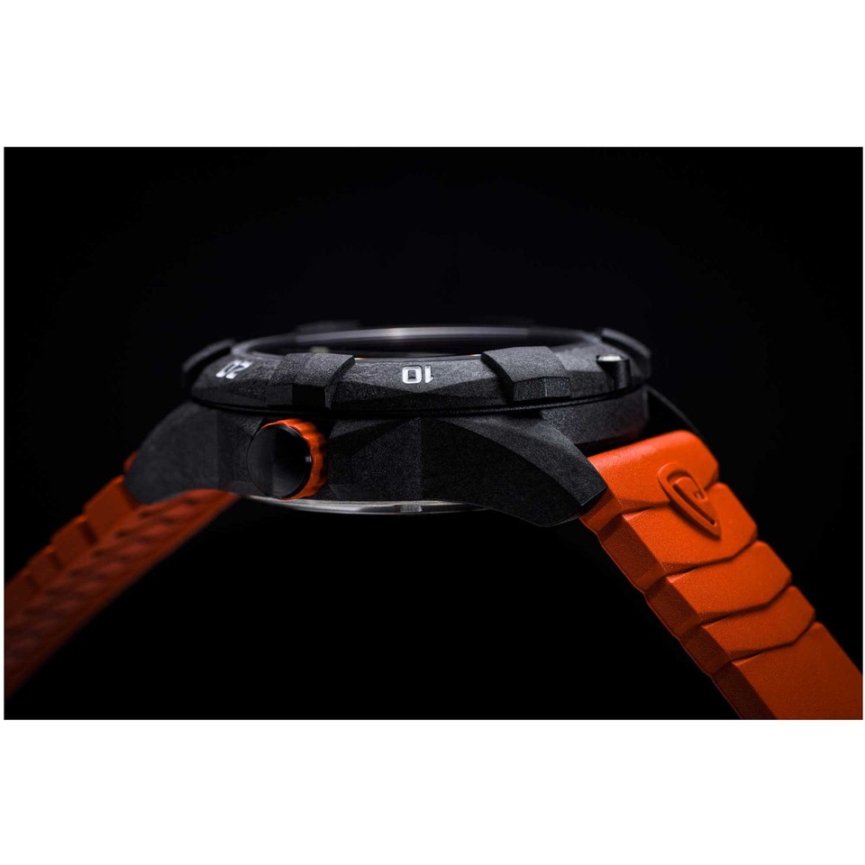 Protek Unisex Watch Dive Series Quartz Rotating Bezel Orange Rubber ...