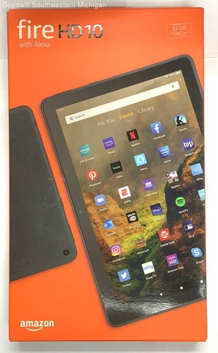NEW Amazon Fire HD10 11th Gen Tablet in Black - New/Open Box - Powers ...