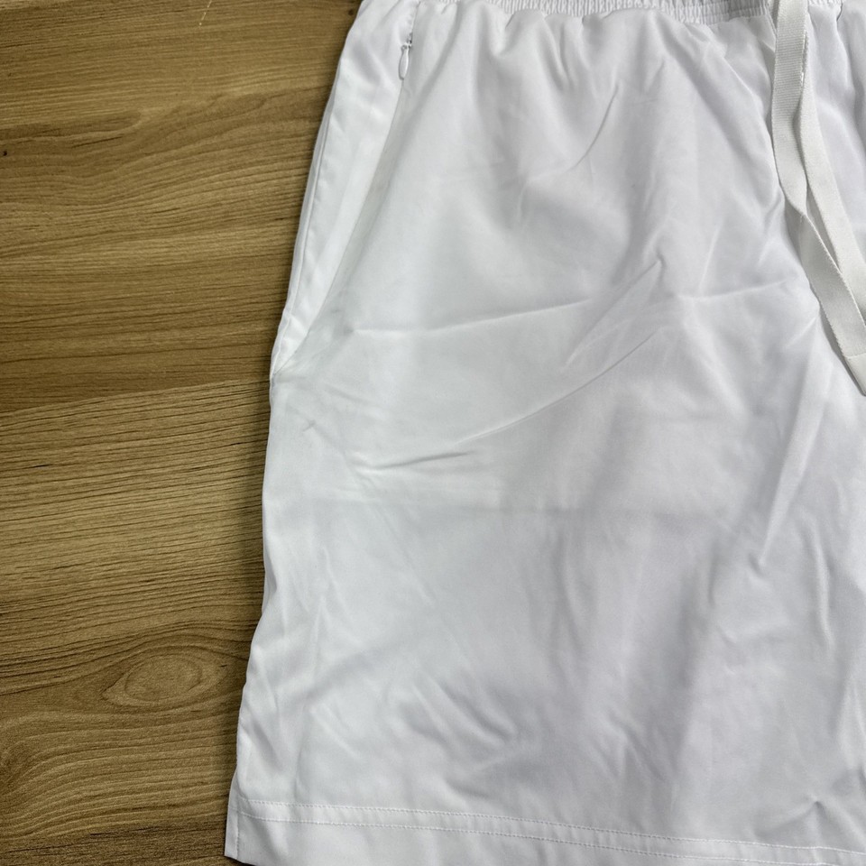 ALO Shorts Mens Large White Unity 2 in 1 Lined Athletic Running ...