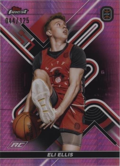2022-23 Topps Finest OTE Overtime Elite - Eli Ellis, Eli Ellis #8 Pink ...