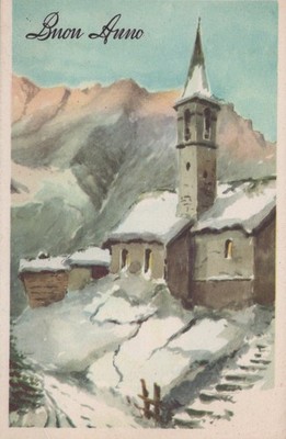 CARTOLINA AUGURALE BUON ANNO BAMBINI FELICITA REGALI SPERANZA NON ...