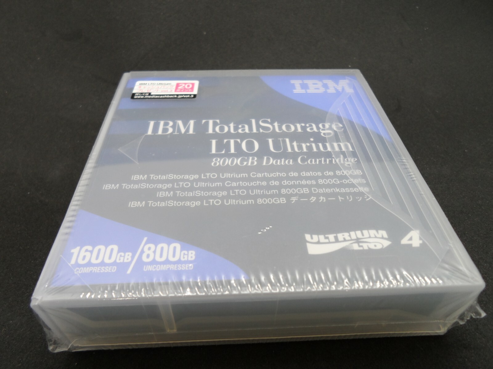 One NEW Factory Sealed IBM LTO4 Ultrium4 95P4436 800Gb 1600GB Data ...