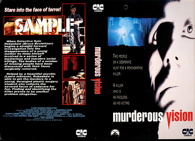 Murderous Vision - Bruce Boxleitner - Video Promo Sample Sleeve/Cover ...