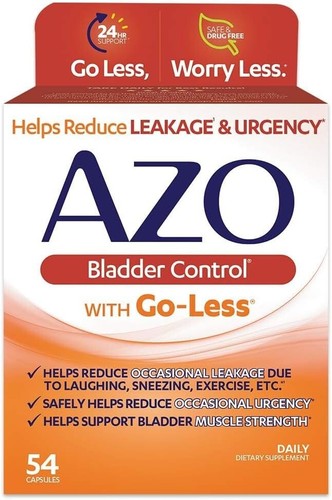 AZO Bladder Control with Go-Less Daily Supplement 54 Caps ~ Exp 7/26 | eBay