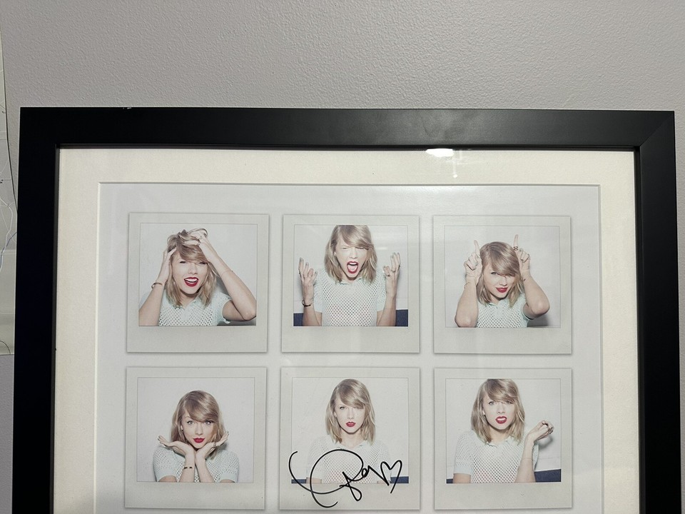 Taylor Swift 1989 SIGNED Framed Lithograph Autographed with HEART!! 9 ...