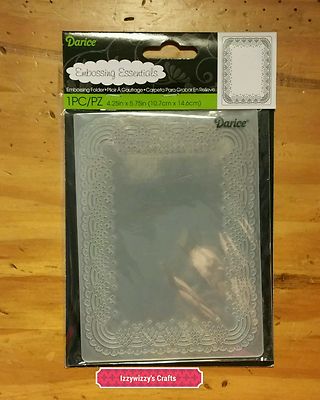 Darice DOILY LACE elegant scallop frame embossing folder NEW | eBay