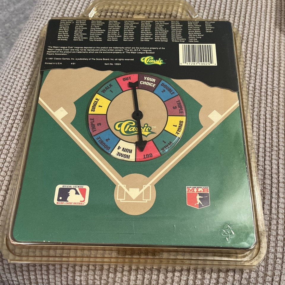 Classic MLB Baseball Trivia Board 1991 Series 2 Game 99 Player Cards ...