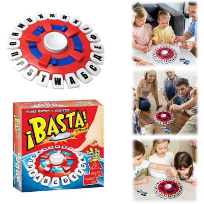 New Basta Spanish Tapple Word Game Letter Pressing Fast Paced Family ...