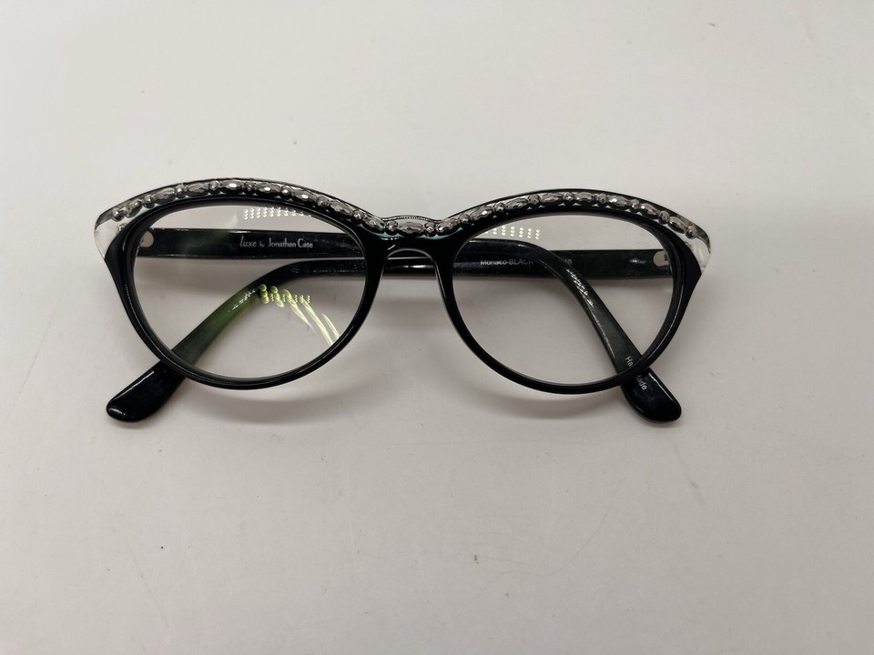 luxe by Jonathan Cate Monaco Black Eye Glasses Frames Cat Eye 53-17-140 ...