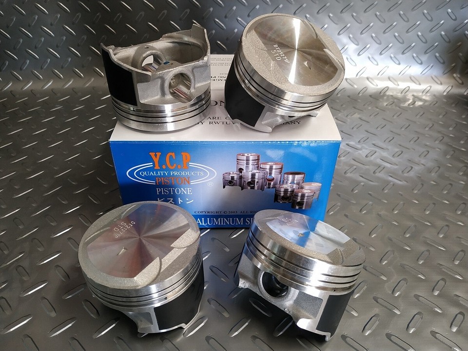 81mm High Compression Asti Pistons + Rings Set Mirage 93-02 1.8L 4G93 ...