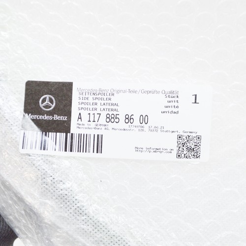 NEW MERCEDES-BENZ CLA C117 AMG FRONT BUMPER LEFT SPOILER A1178858600 ...