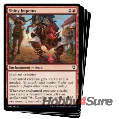 Shiny Impetus X4 M/NM Magic MTG Commander Legends: Battle For Baldur's ...