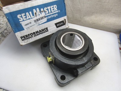 Sealmaster RFB-207C 2-7/16" 4-Bolt Flange Mount Roller Bearing w/Double ...