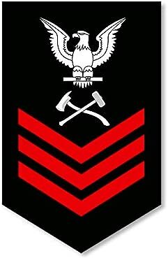 3x4 inch US Rank Damage Controlman First Class Sticker (Logo us decal ...