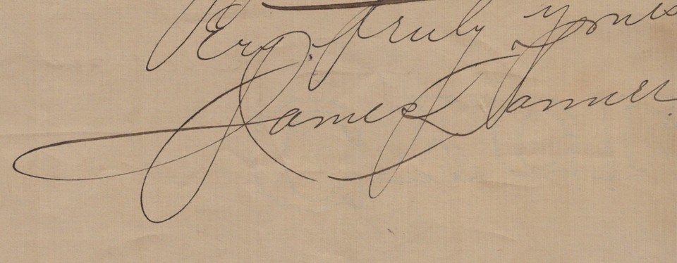 JAMES R. TANNER - AUTOGRAPH LETTER SIGNED 02/05/1896 | eBay