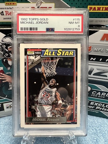 1992 Topps Gold Michael Jordan #115 All Star PSA 8 NM-MT Chicago Bulls ...