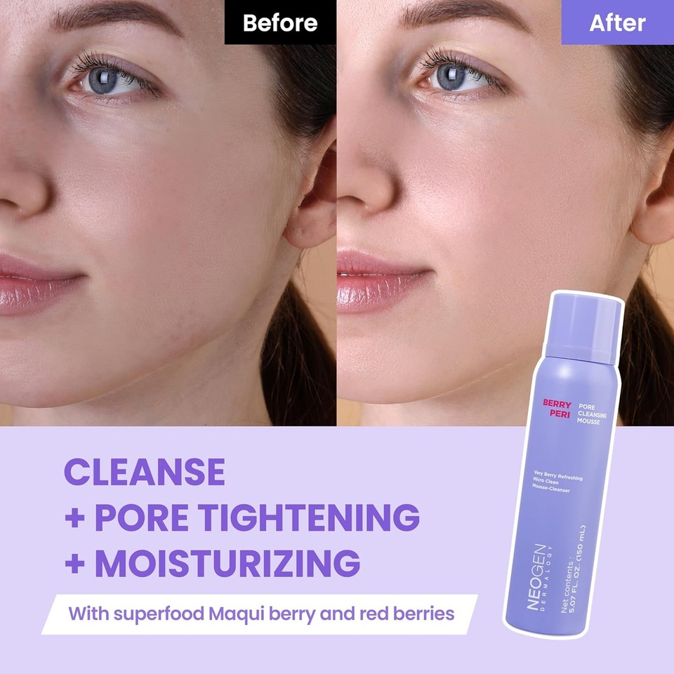 DERMALOGY by NEOGENLAB NEOGEN BERRYPERI PORE CLEANSING MOUSSE 5.07 oz ...