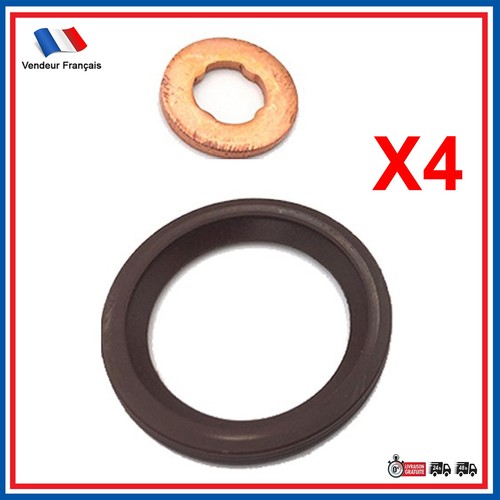 Set Of 4 Injector Seals For Doblo Fiorino Punto 1.3 JTD Multijet ...