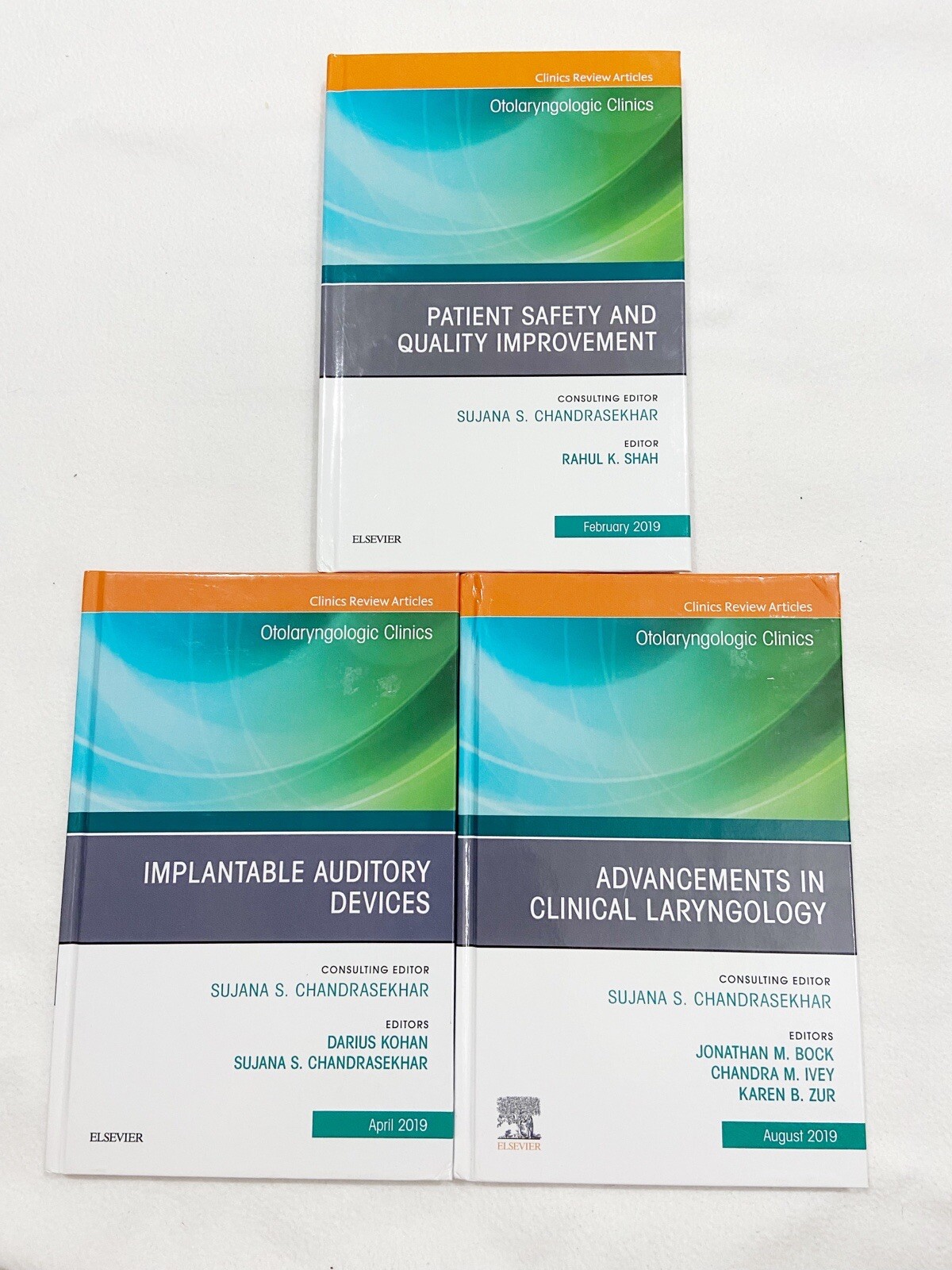 (Lot of 3) Otolaryngologic Clinics, Implantable Auditory Devices ...