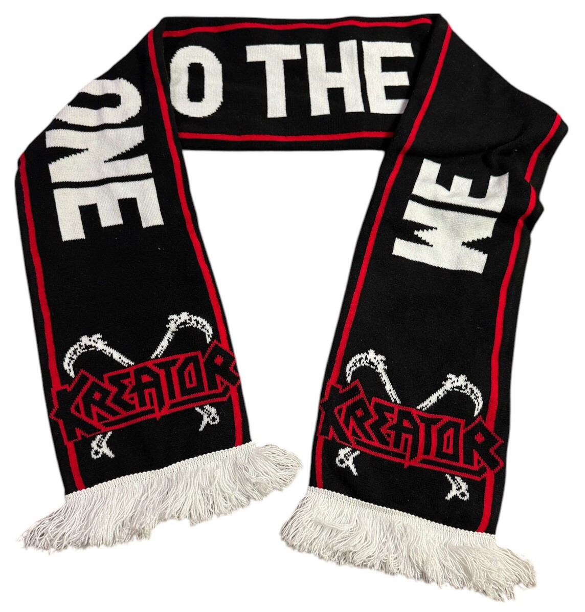 Kreator Hail To The Hordes 2017 Gods Of Violence Tour Scarf Rare 56” x ...