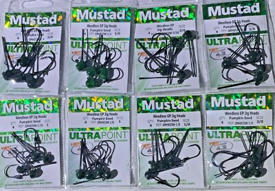 Mustad Weedless GP Jig Heads- Pumpkinseed GMH 8 Sizes Choose Buy more ...