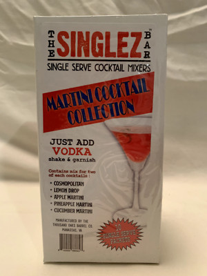 The Singlez Bar Single Serve Cocktail Mixers - Martini Cocktail ...